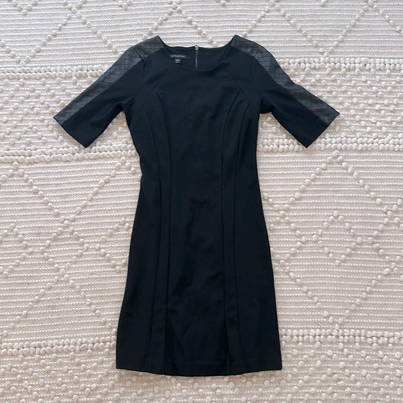 Metaphor | Dresses | Metaphor Sexy Black And Leather Dress | Poshmark